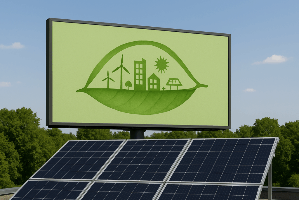 Energía solar en pantallas LED: publicidad sostenible y eficiente